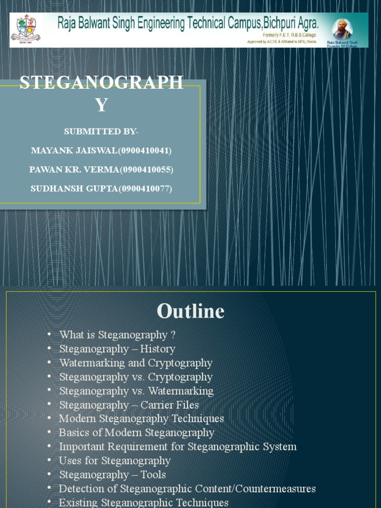 Fdocuments - in About Steganography | PDF | Cryptography | Secure Communication