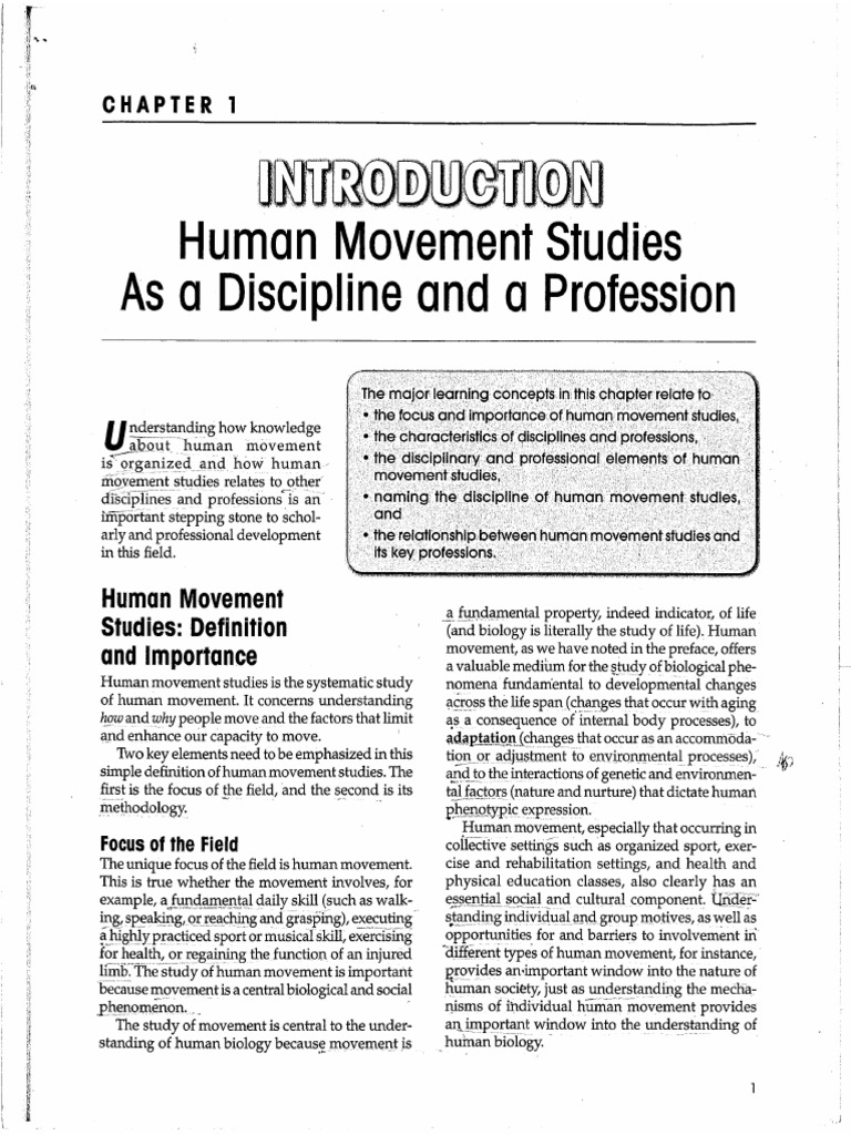 Human Movement Studies | PDF