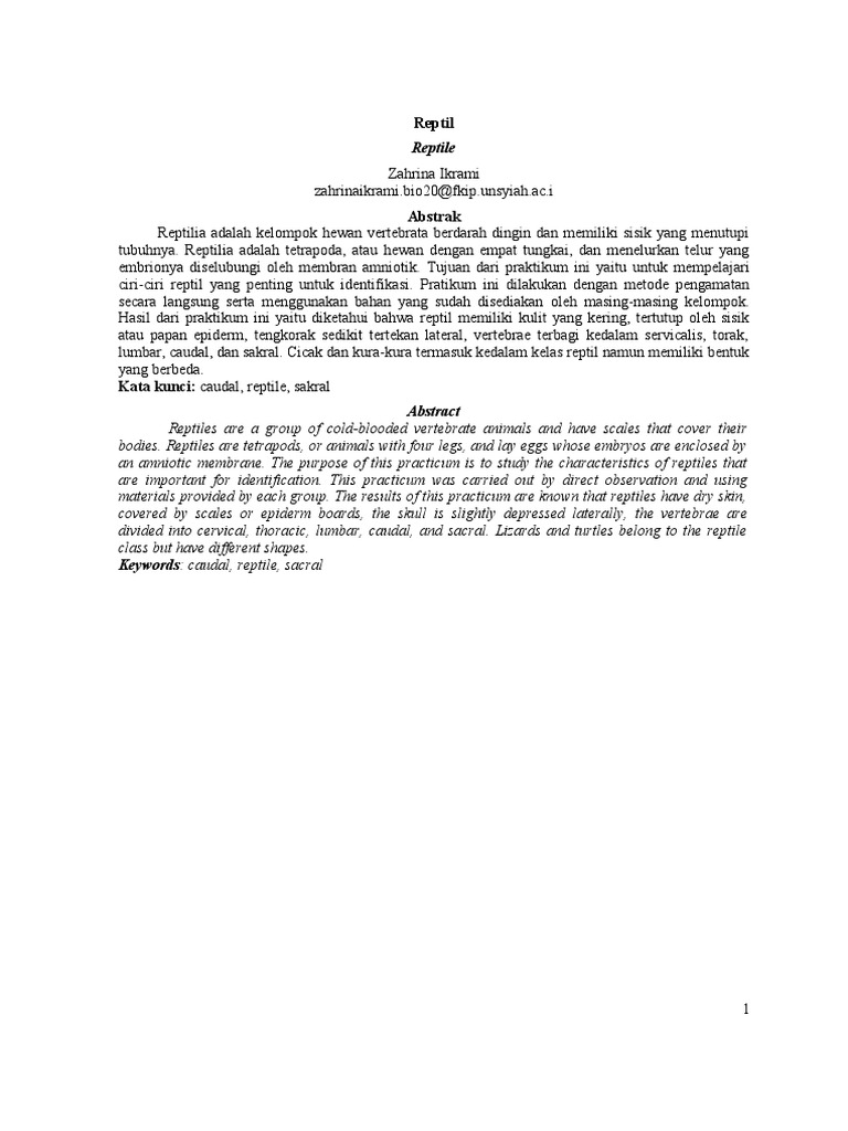 Reptil (Zover) | PDF