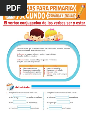 Conjugación Ser Vs Estar Me Encanta Escribir En Español: Conjugar