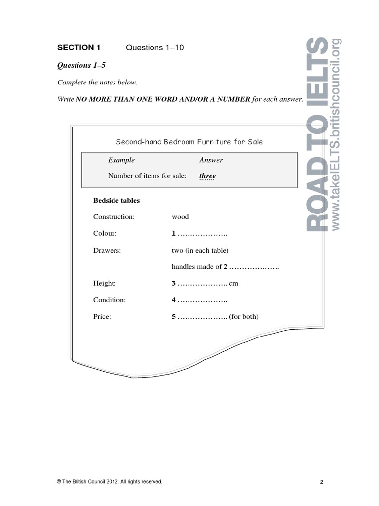 Questions 1-5: Section 1 | PDF