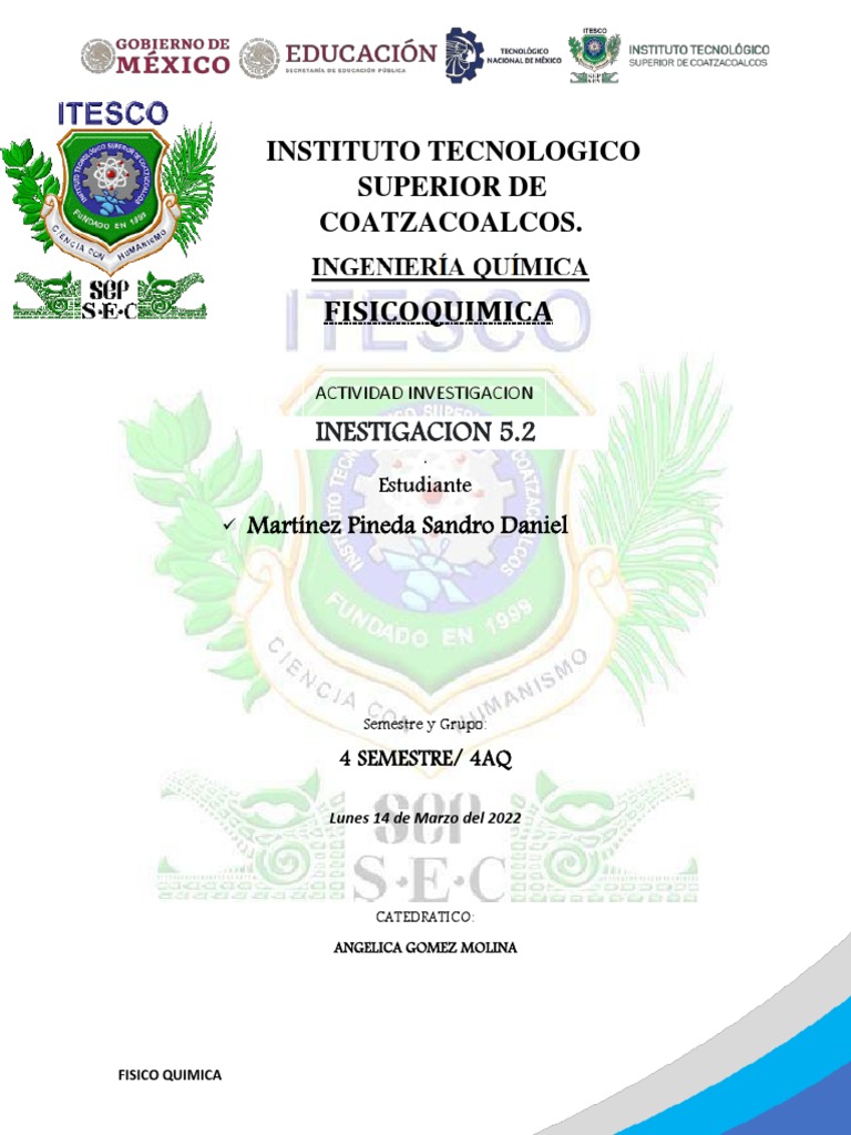 Investigacion 5.2 Martinez Pineda Sandro Daniel | PDF | Calidad ...
