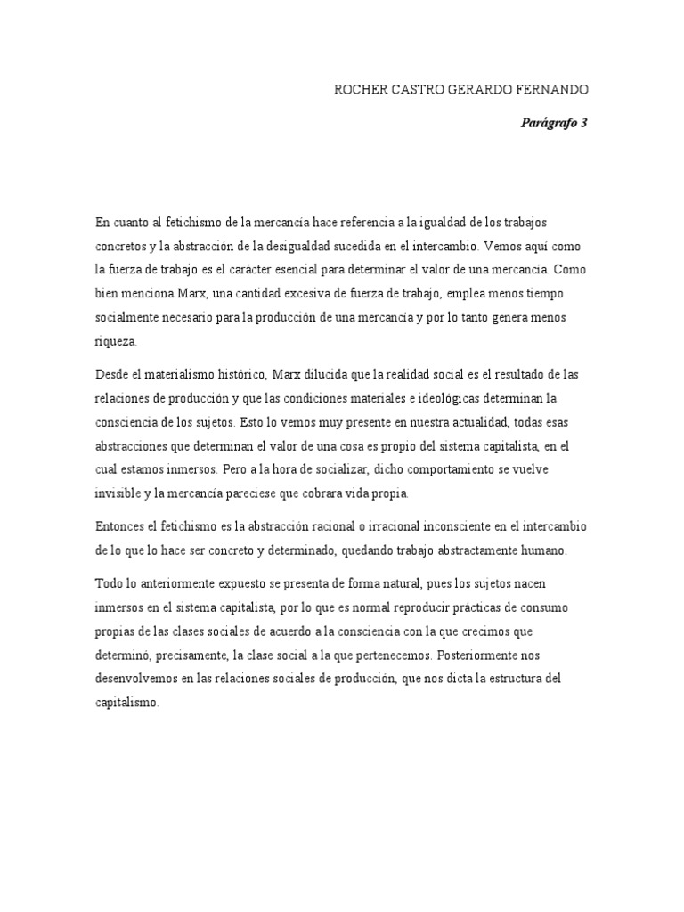 Parágrafo 3, Segundo Bloque Parte C) | PDF