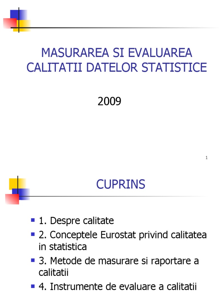 Calitate Date | PDF