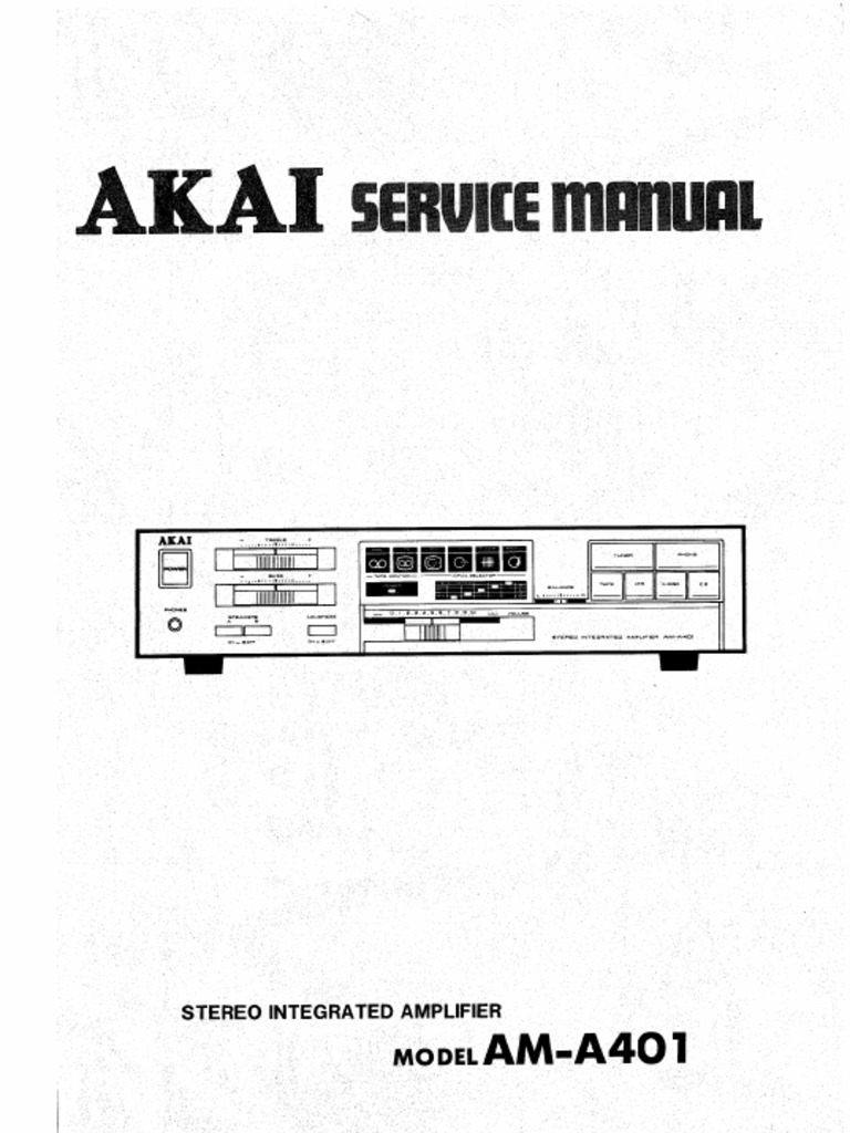 Akai AM A401 Service Manual | PDF