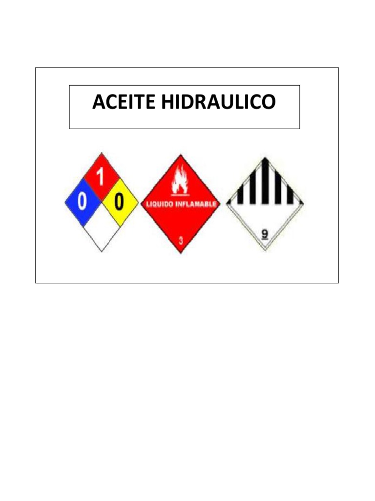 Hoja de Segurida - Aceite Hidraulico y Grasa | PDF