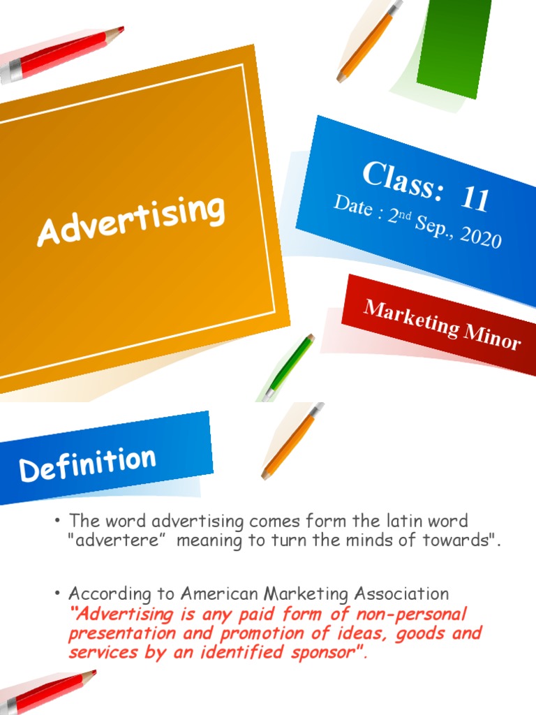 Advertising Overview for Class 11 Students | PDF | Travel | History
