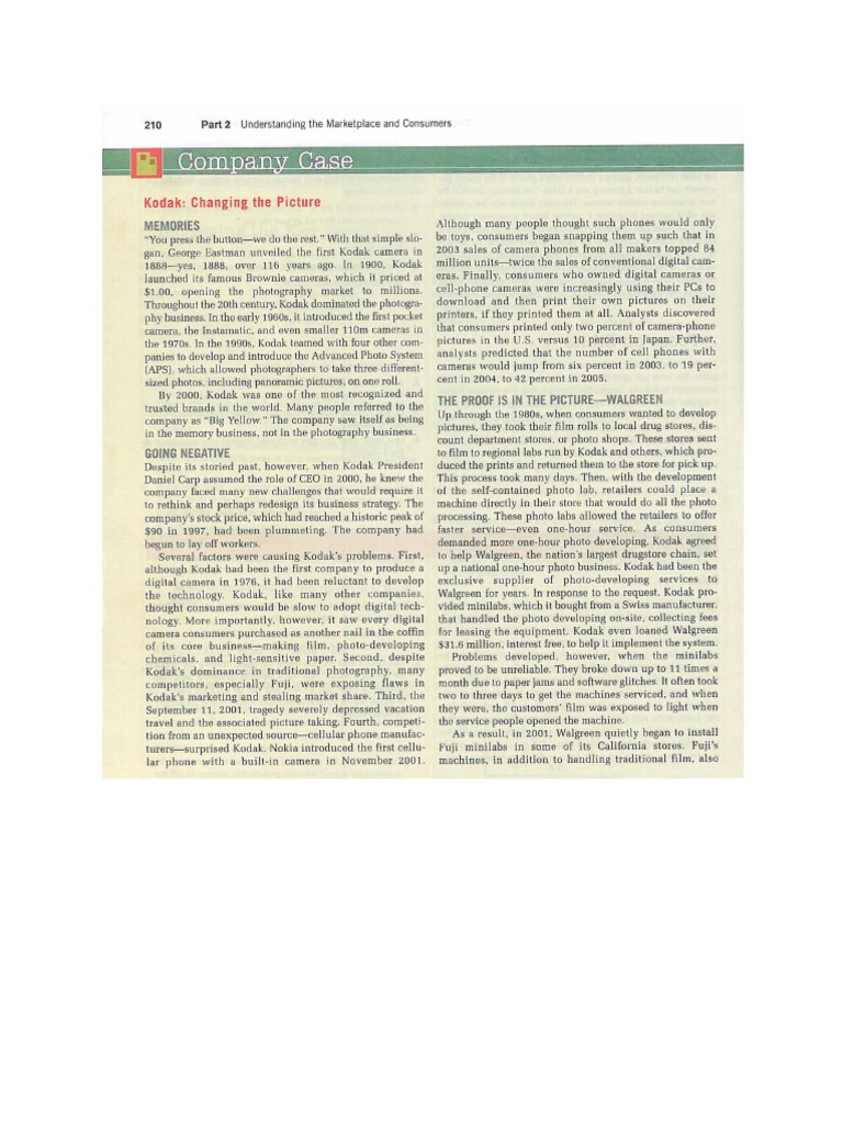 Kodak Case Study | PDF