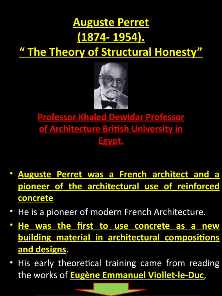 Auguste Perret (1874-1954) - " The Theory of Structural Honesty" | PDF ...