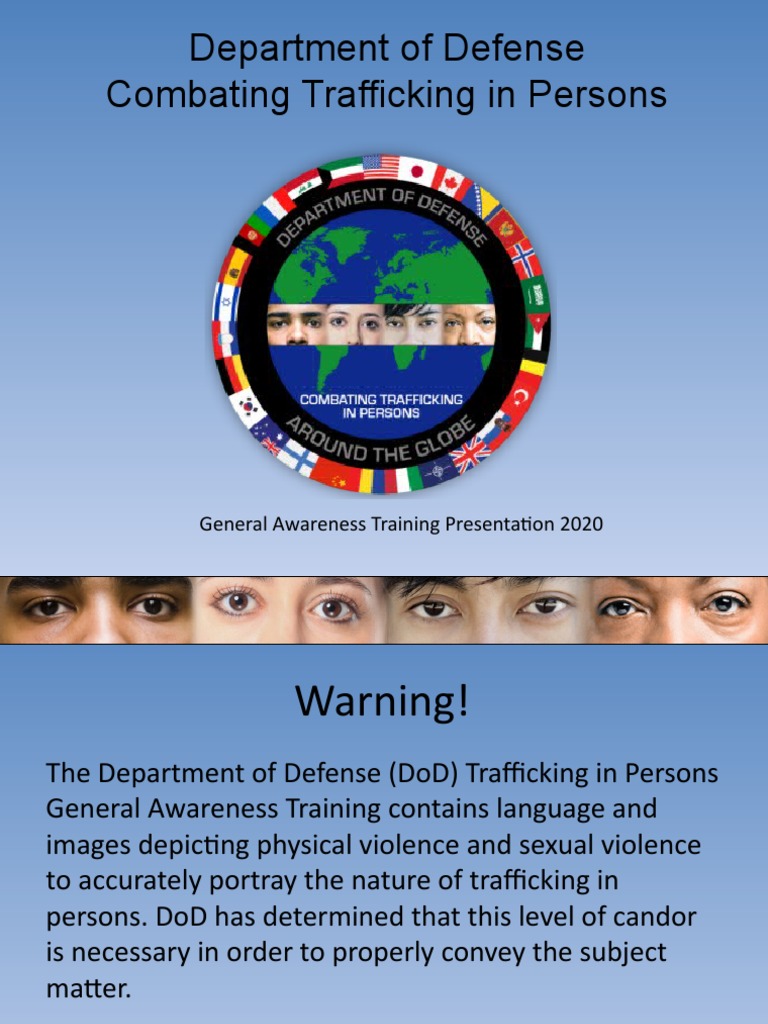 DoD Combating Trafficking in Persons Training | PDF | Human Trafficking ...