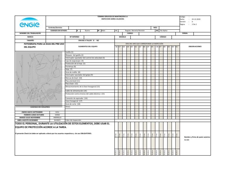 Check List S. Caladora 1 | PDF