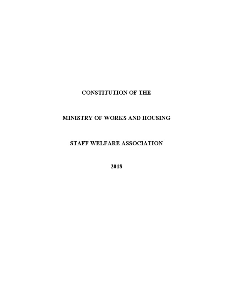 Welfare Constitution 21 | PDF | Audit | Marriage