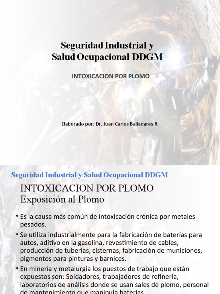 Intoxicación por Plomo: Guía Ocupacional | PDF | Especialidades Medicas ...