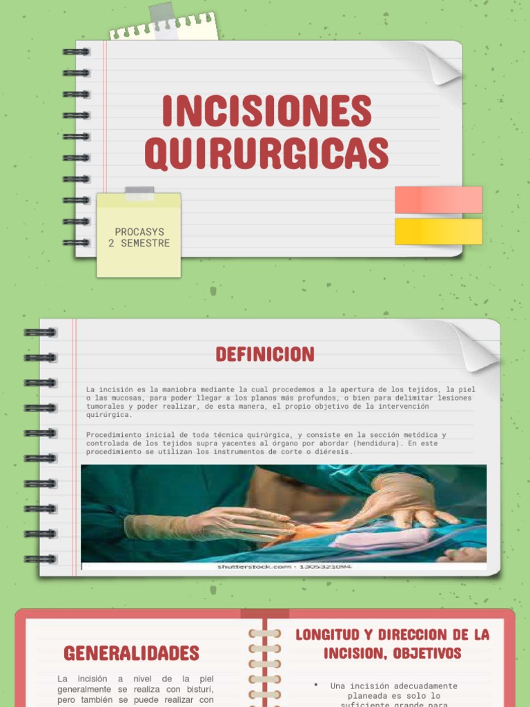 Incisiones Quirurgicas | PDF | Abdomen | Cirugía