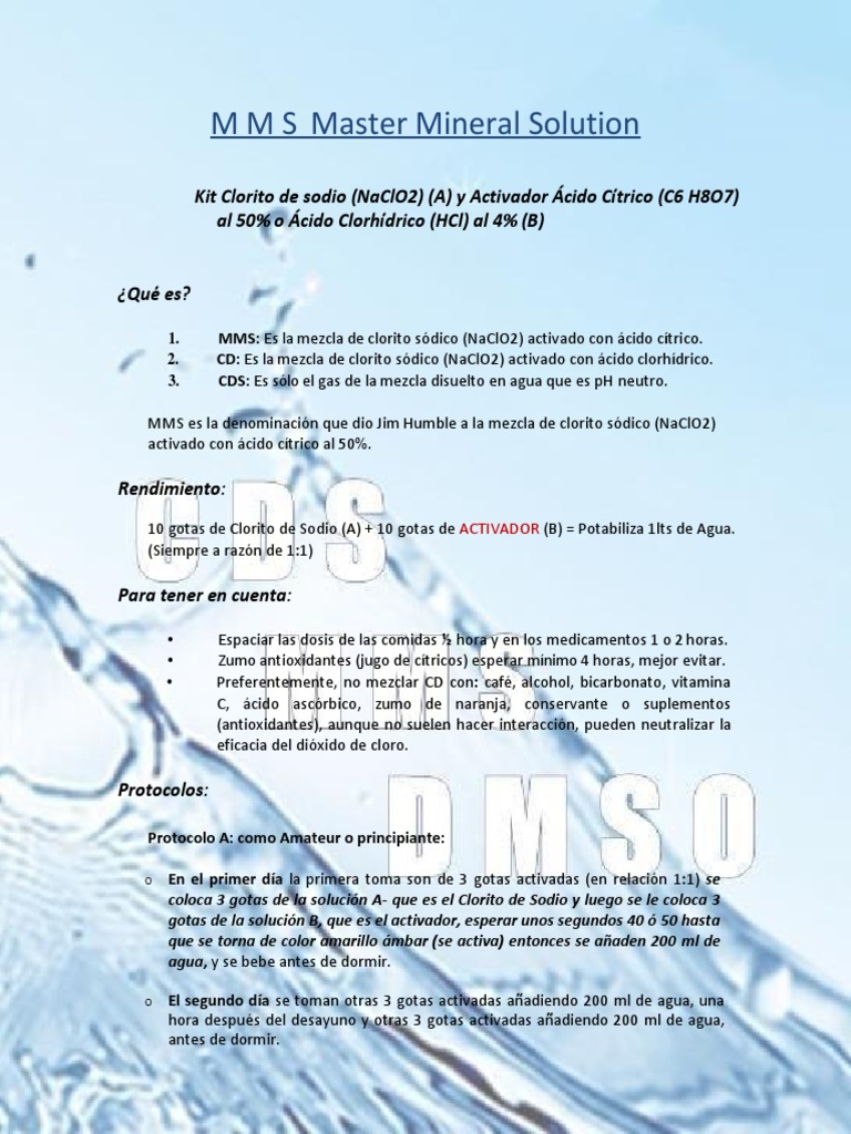 M M S Master Mineral Solution | PDF