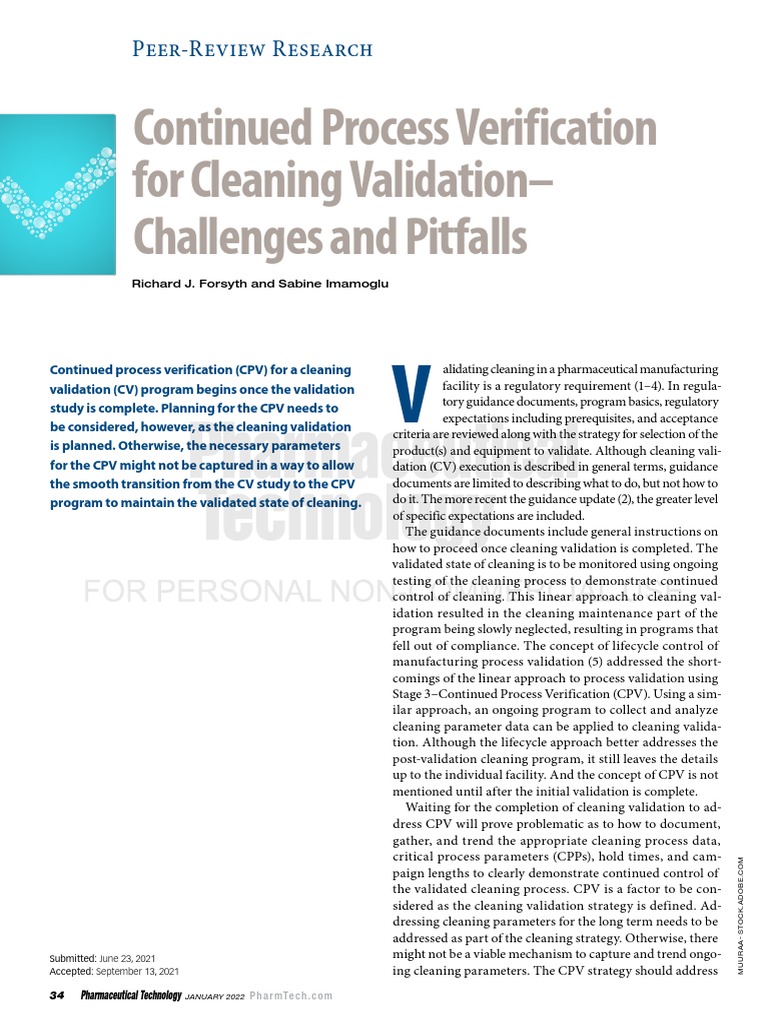 Continued Process Verification | PDF | Verification And Validation | Business