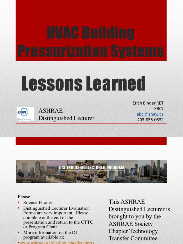 HVAC Pressurization Systems Insights | PDF | Ventilation (Architecture ...