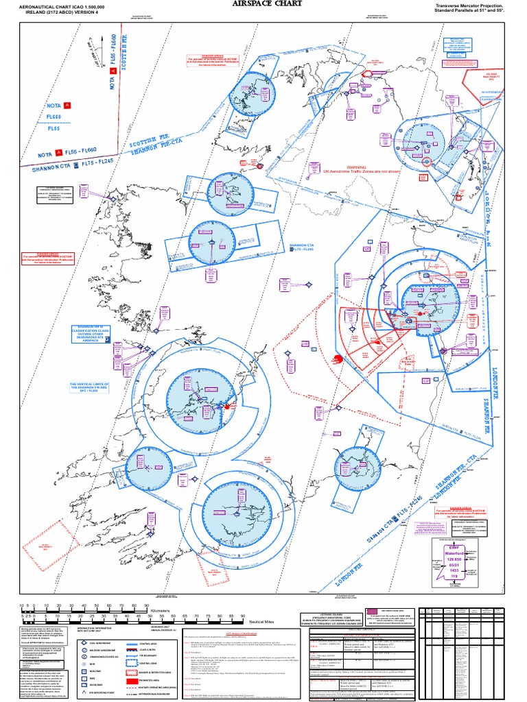 Irish Airspace Chart (2172 Abcd) v4 - 01062017 | Download Free PDF ...