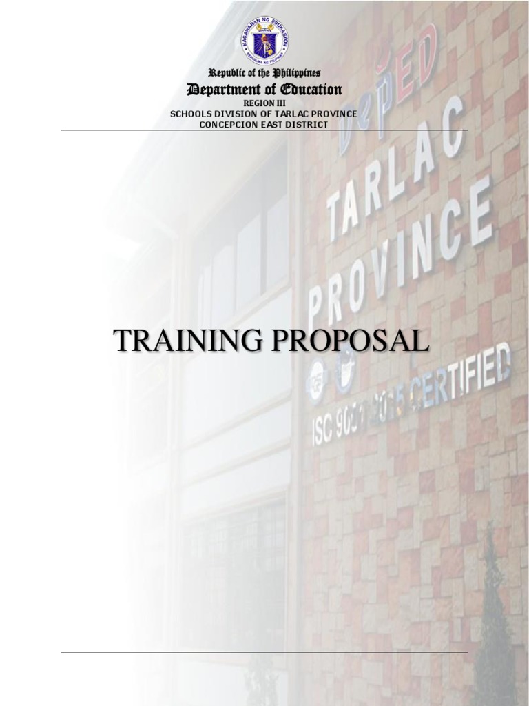 Training Proposal | PDF | Curriculum | Learning