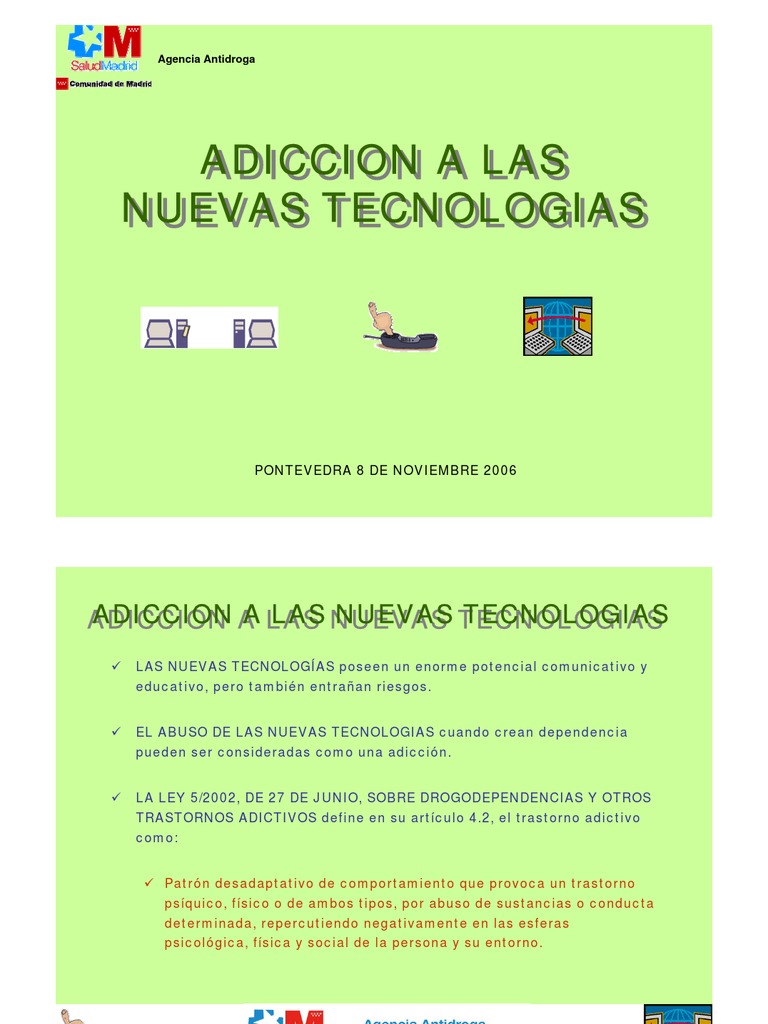 Adiccion Nuevas Tecnologias | PDF | Tecnología de información y comunicaciones | Adolescencia