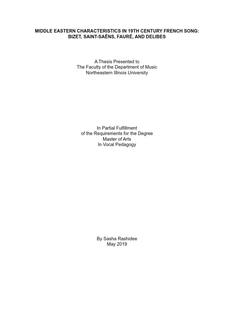 Middle Eastern Characteristics | PDF | Mode (Music) | Thesis