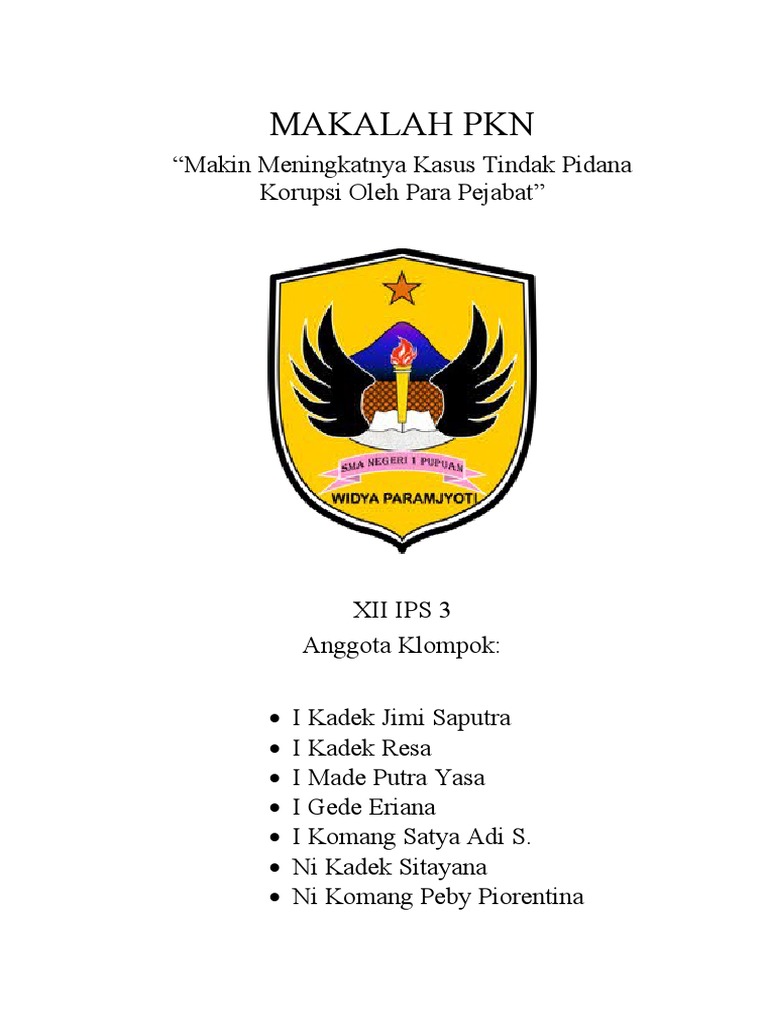 Makalah PKN.. | PDF