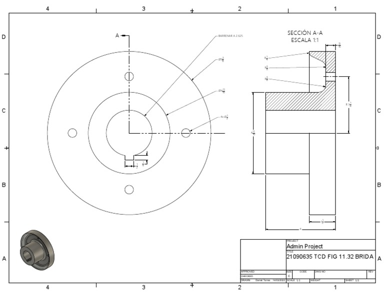 Brida Dibujo Detalles Técnicos | PDF