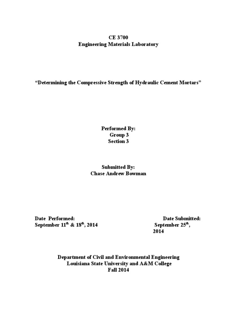 Astm C109 | PDF | Cement | Mortar (Masonry)