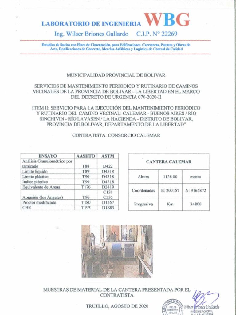 Canteras - Calemar Consorcio | PDF