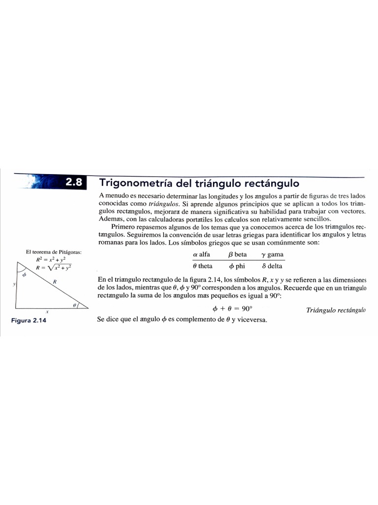 Trigonometría Del Triángulo Rectángulo | PDF