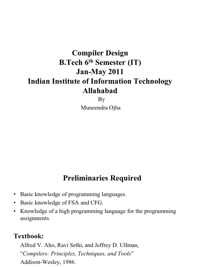 1 Intro | PDF | Parsing | Compiler