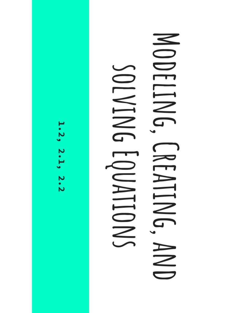 Equations, Ratios, and Proportions Guide | PDF | Teaching Methods ...