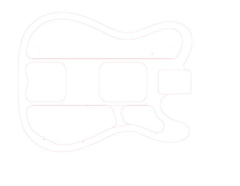 Fender Telecaster Thinline Body Template | PDF