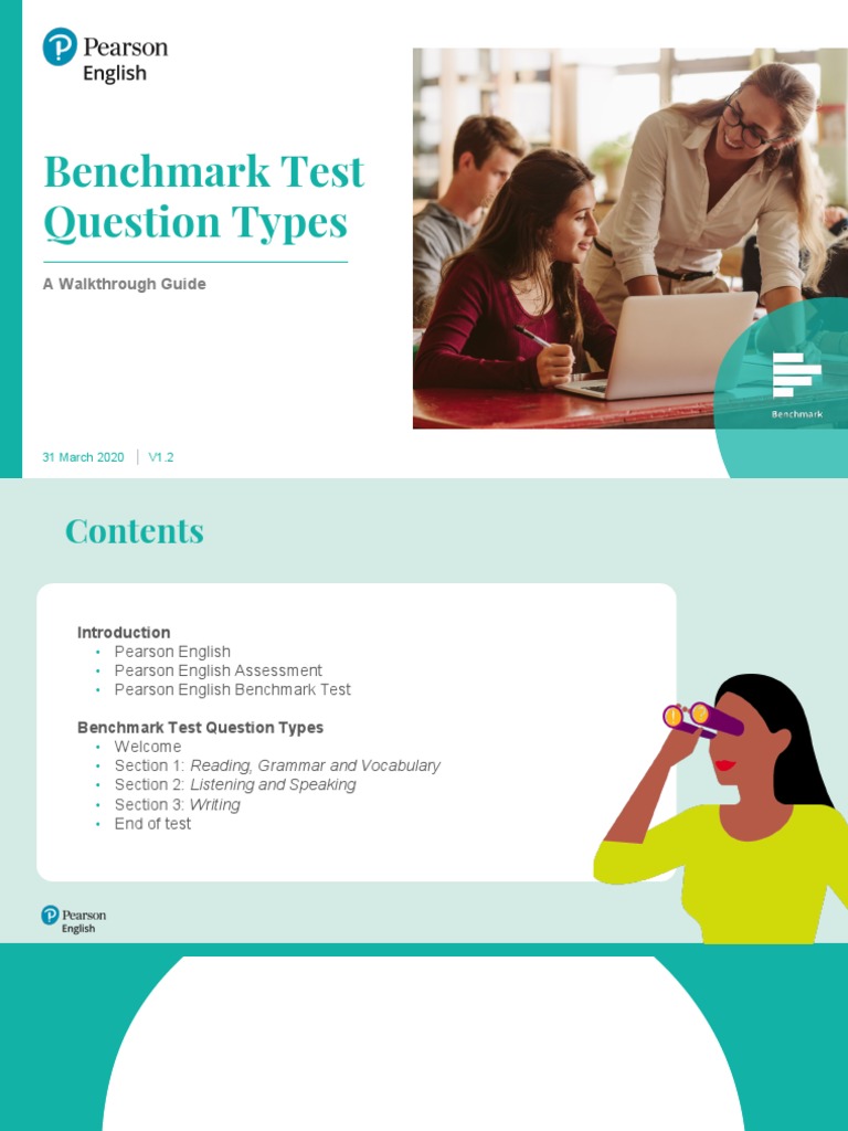 Benchmark Test - Question Types Walkthrough | PDF | Reading ...