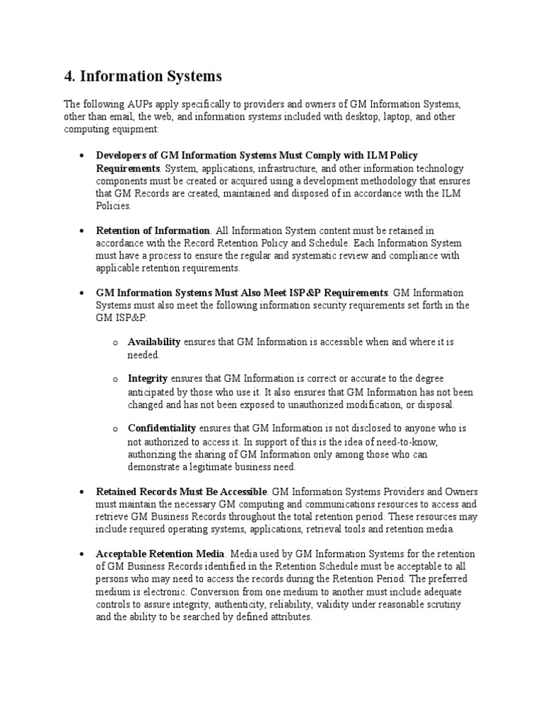 Information Systems: Requirements. System, Applications, Infrastructure ...