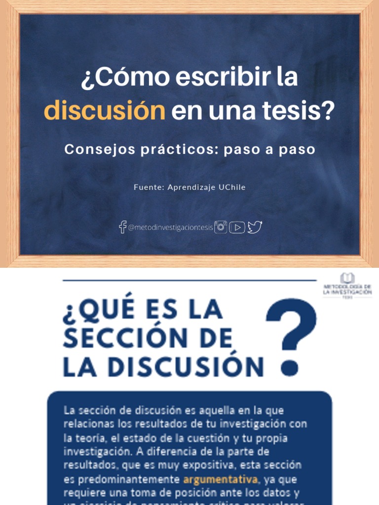 Cómo redactar la discusión en una tesis | PDF | Aprendizaje | Evaluación