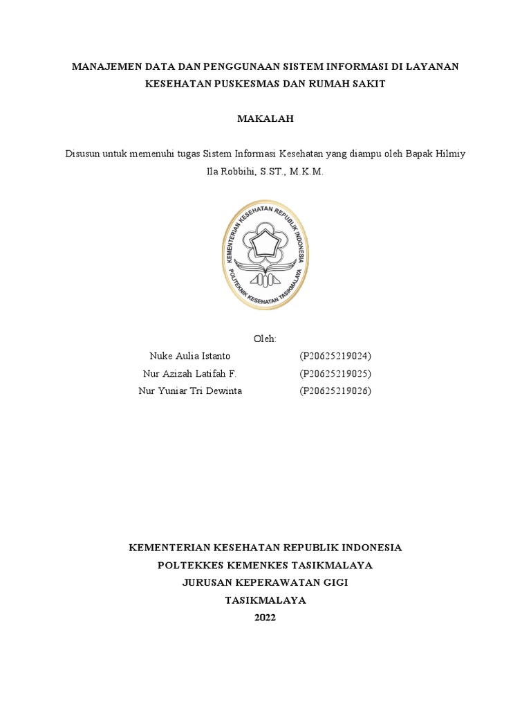 Revisi K3-MAKALAH SIK | PDF