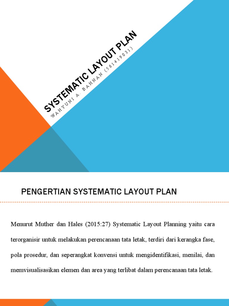 Systematic Layout Plan | PDF