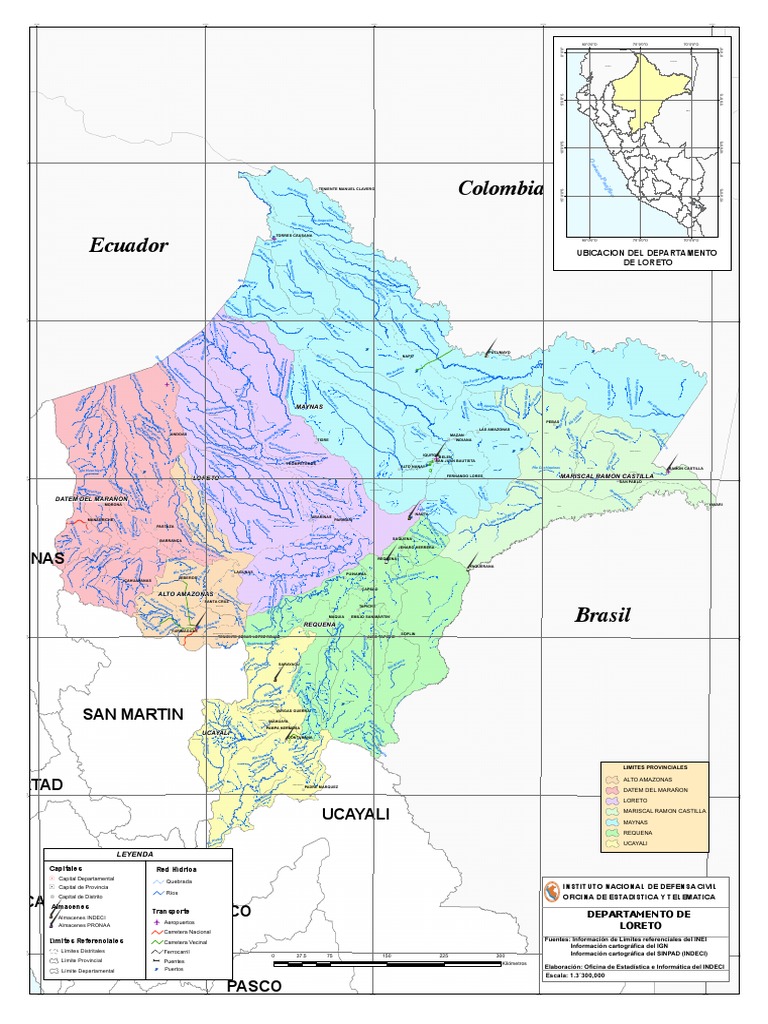 Mapa Departamento Loreto | PDF