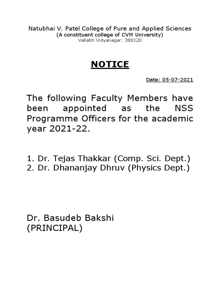 Notice Writing | PDF