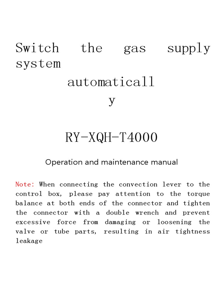 LCD Automatic Manifold - Manual Book-1 | Download Free PDF | Valve ...