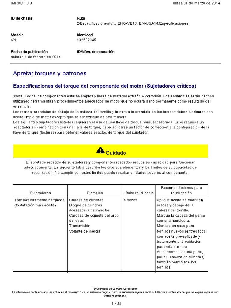 Torques y Patrones | PDF | Tornillo | Ingeniería mecánica