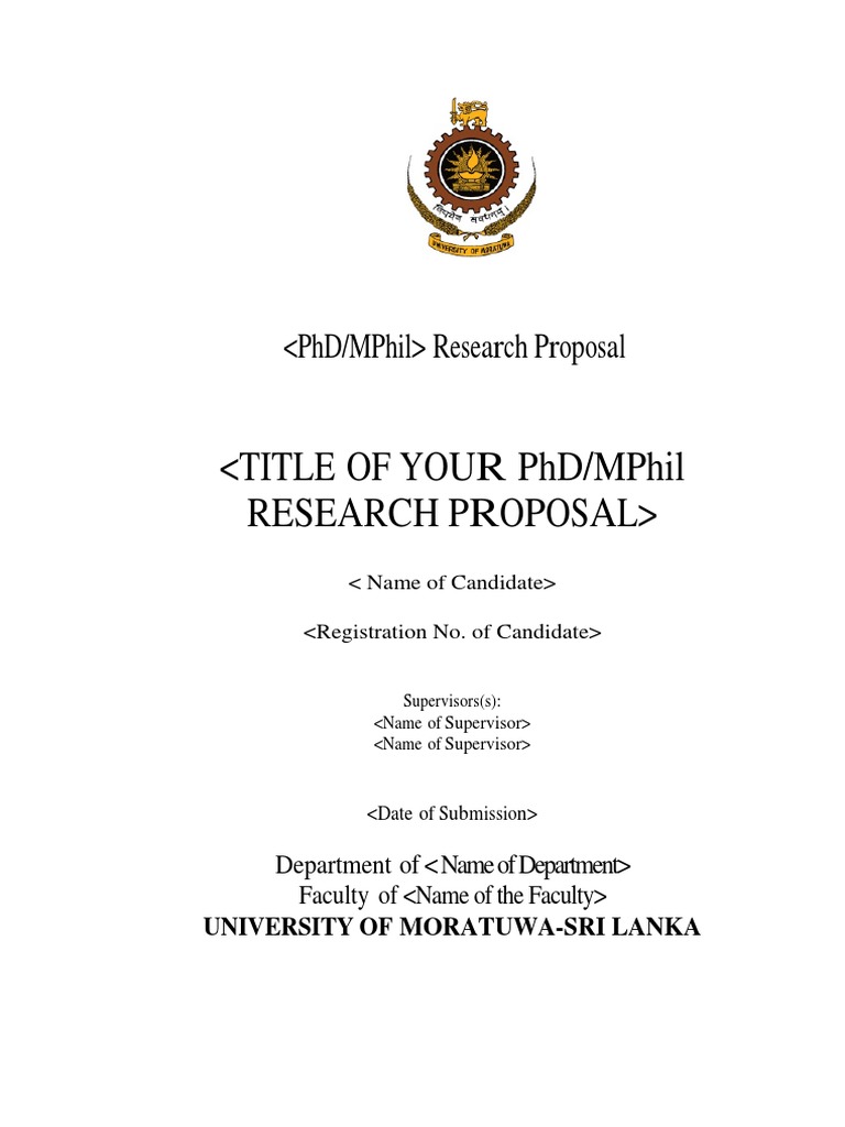UoM PhD-MPhil Proposal Template - Final | PDF | Bracket | Scientific Method