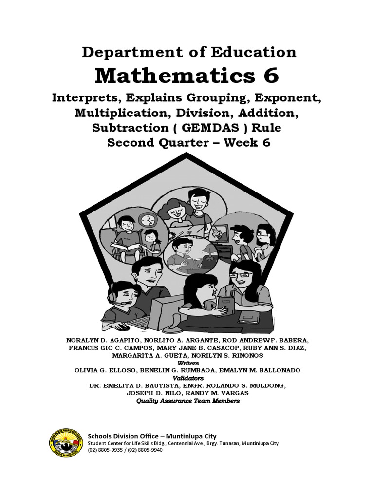 Math 6 Q2 W6 | PDF | Multiplication | Elementary Mathematics