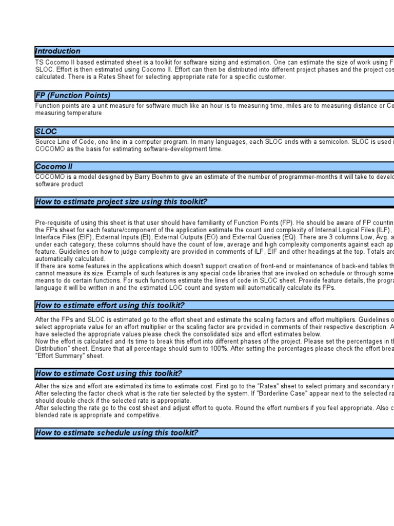Estimating Software Project Size, Effort, Cost and Schedule using Cocomo II and Function Point ...