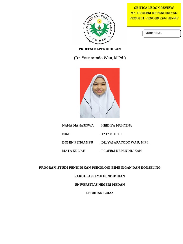 CBR Profesi Kependidikan Heidiya | PDF | Pengembangan Diri | Sains & Matematika