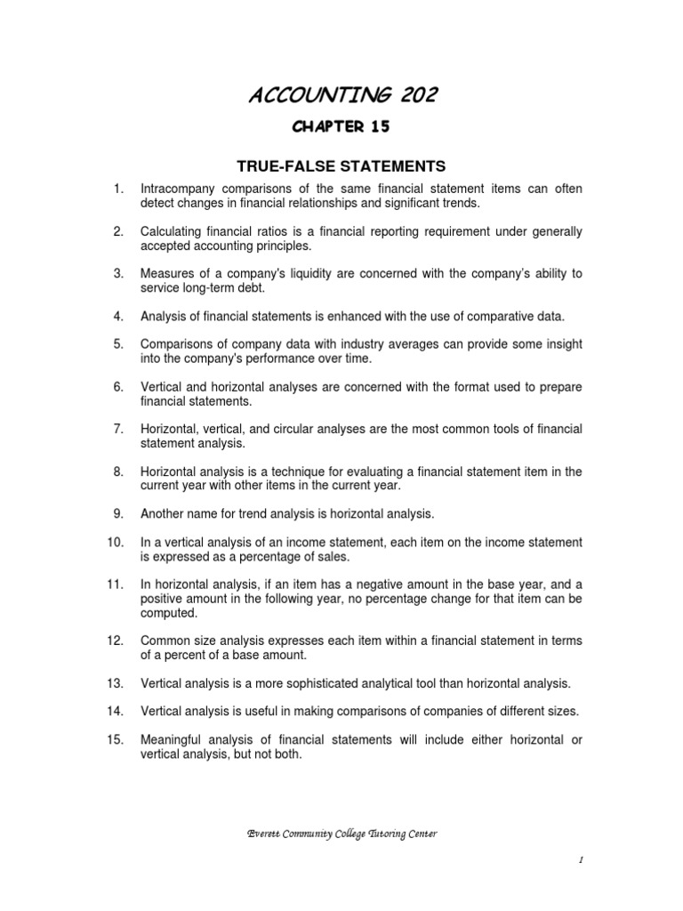 Accounting 202 Chapter 15 Testansquesti | PDF | Revenue | Debt