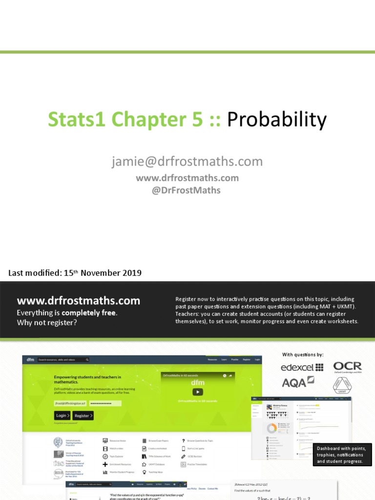 S1 Chp5 Probability | PDF