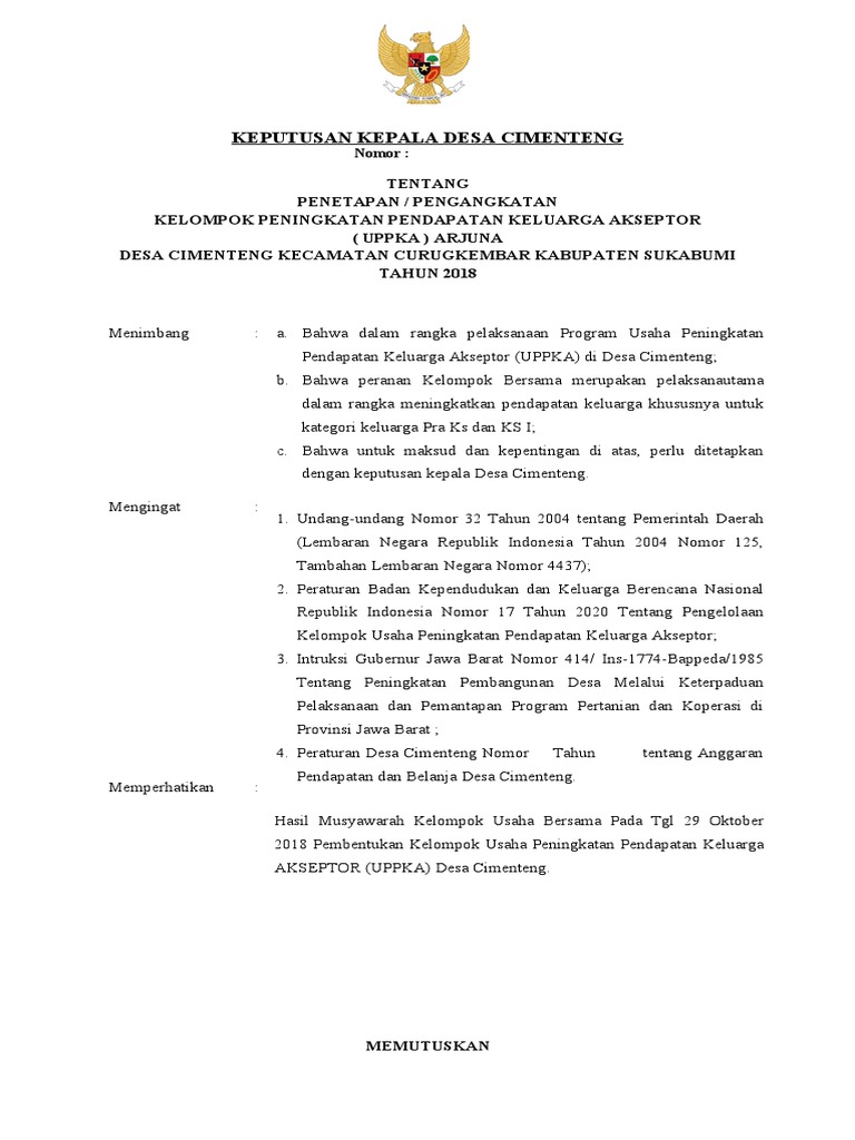 SK UPPKA ARjuna Baru | PDF