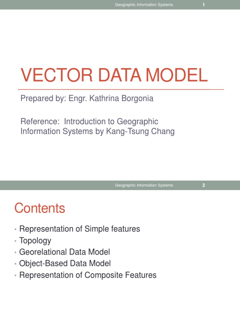 4 - Vector Data Model | PDF | Geographic Information System | Class ...